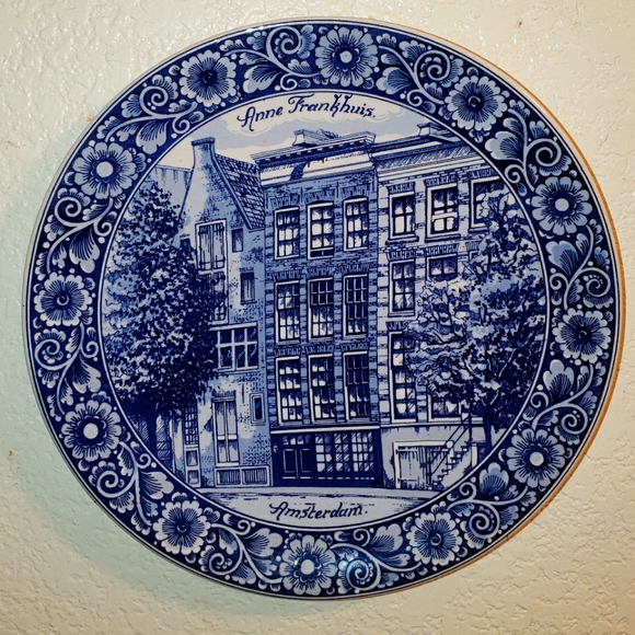 Delft | Art | Delft Ann Frank House Blue And White Porcelain Plate ...